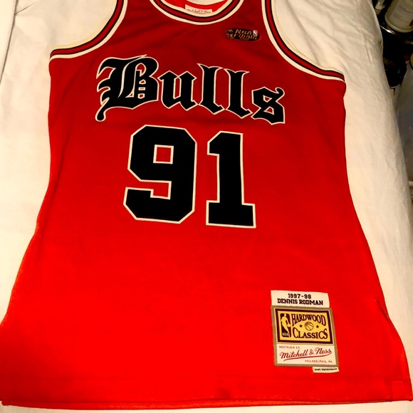 Mitchell & Ness | Shirts | Dennis Rodman Mitchell Ness Jersey | Poshmark